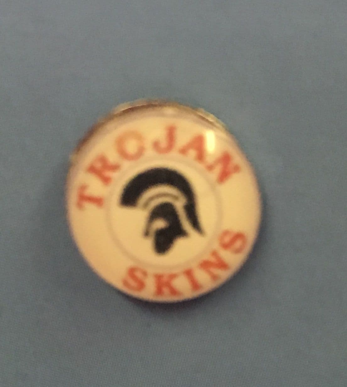 Trojan Skins Black and White Background Hankie Pin 10mm
